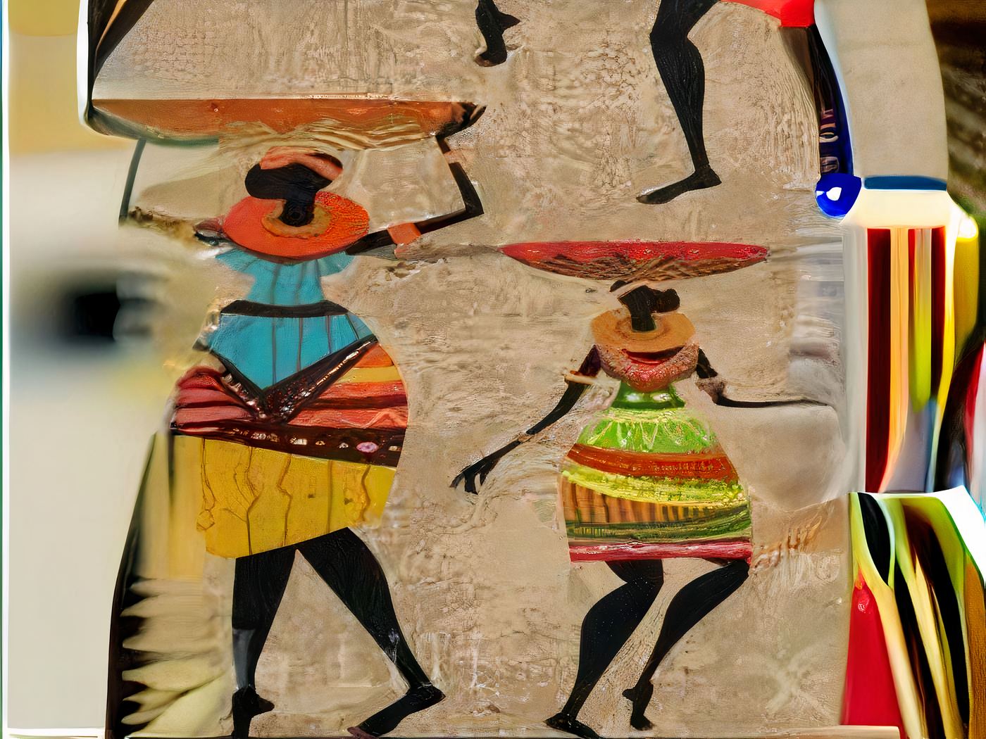 Tapis africain femme tribal • Tapis Modernes